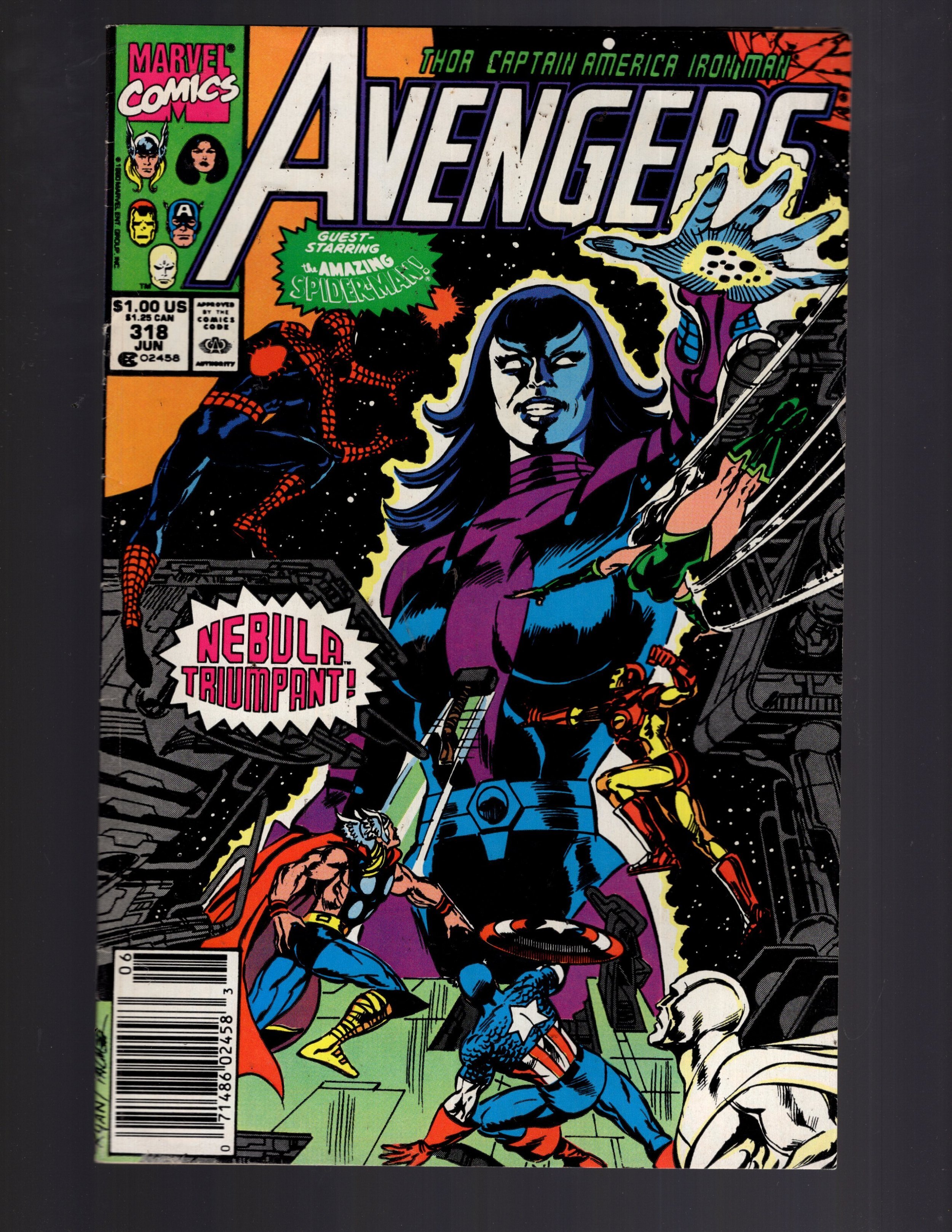 The Avengers #318 (1990) NEBULA TRIUMPHANT! | Comic Books - Copper Age ...