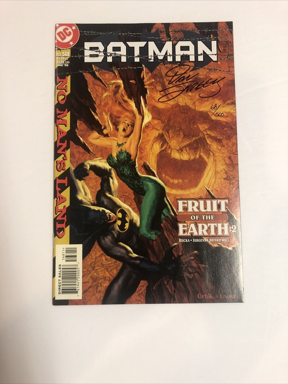 Batman Fruit Of The Earth Collection Signed By Dan Jurgens & Greg Rucka ...