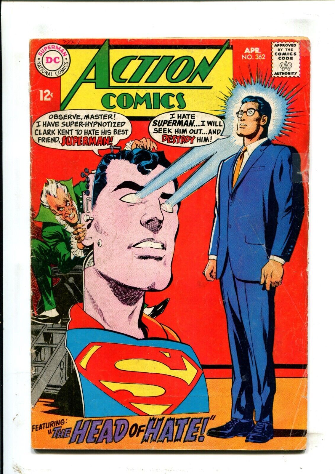 Action Comics #362 - Neal Adams Cover Art (4.0) 1968 | Comic Books ...