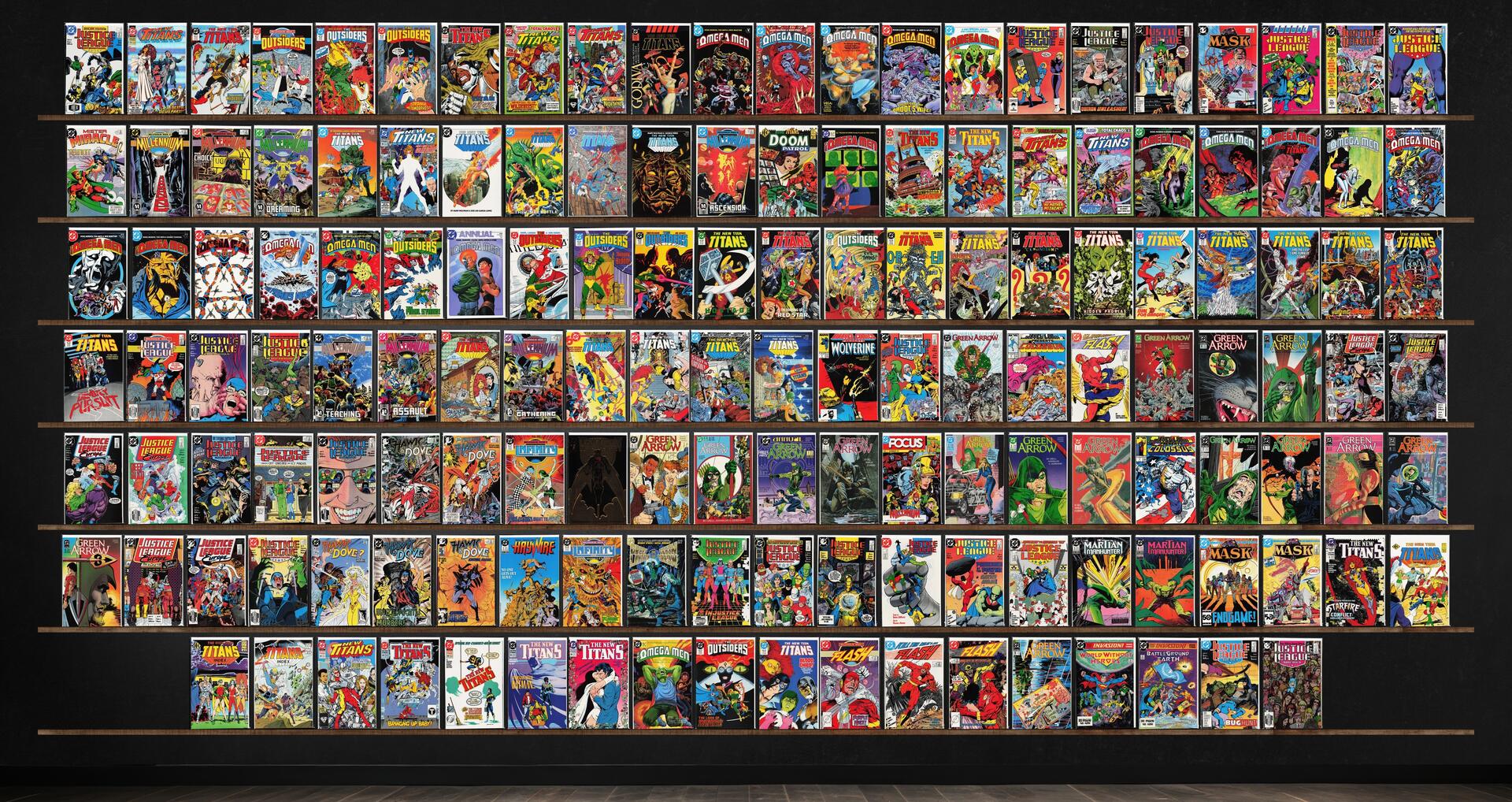 Huge Lot 150+ Comics with The Omega Men, Green Arrow, The New Titans ...