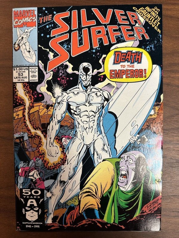 Silver Surfer #53 FN/VF 1st Appearance of Ael-Dan & Dar-Benn (Marvel ...