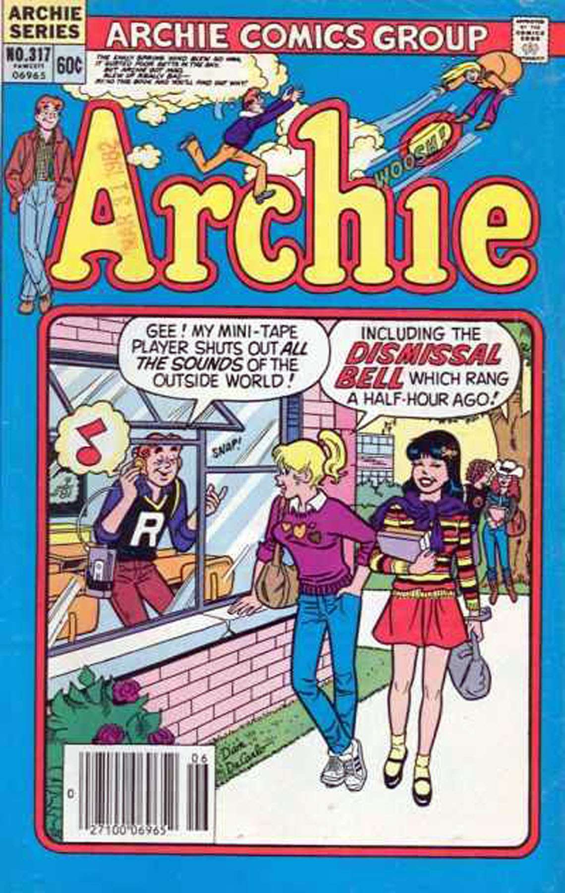 Archie #317 VG ; Archie | low grade comic June 1982 Walkman Cover ...