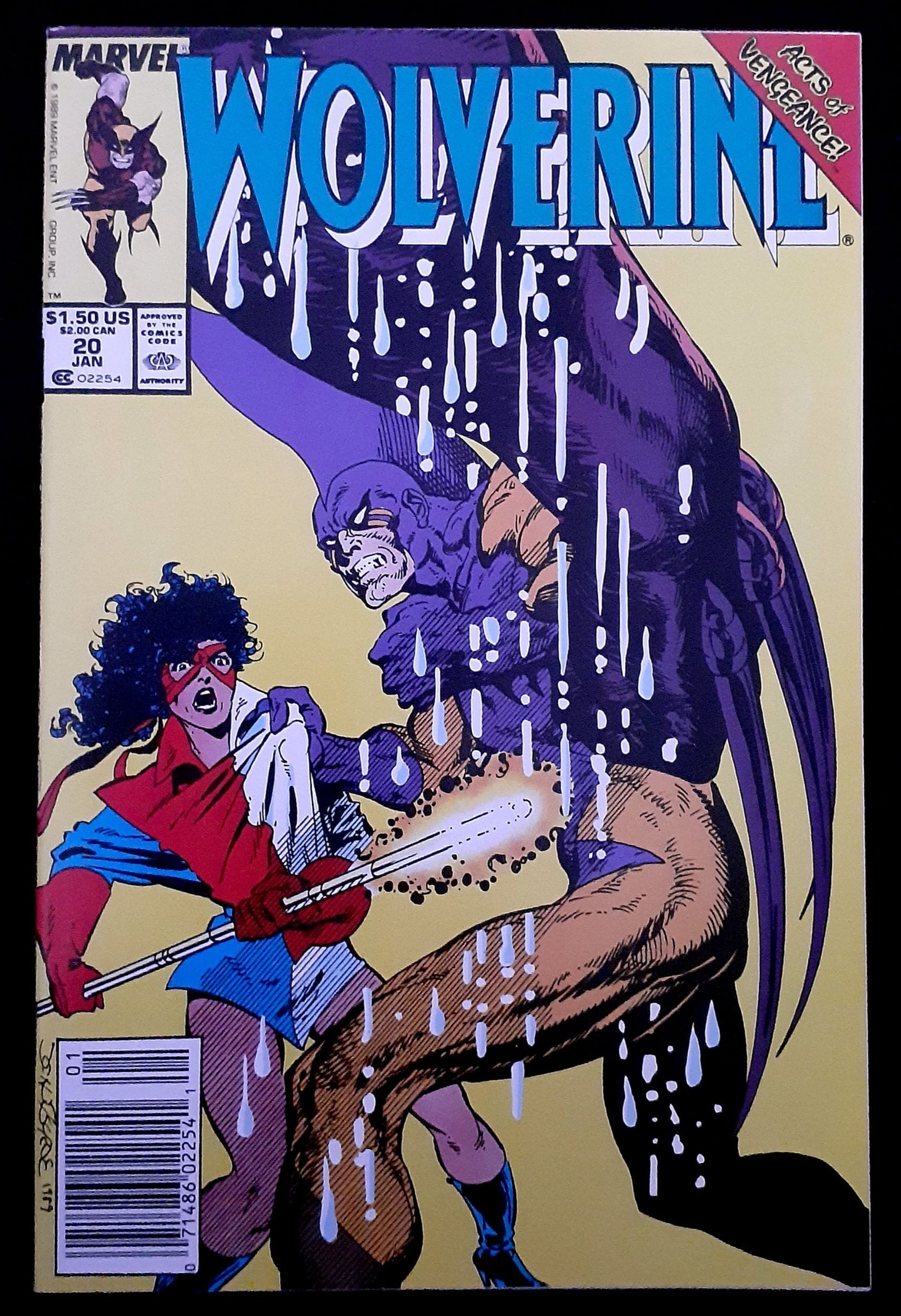 Wolverine #20 (1990) NM/MT TIGER SHARK FULL COVER | Comic Books ...