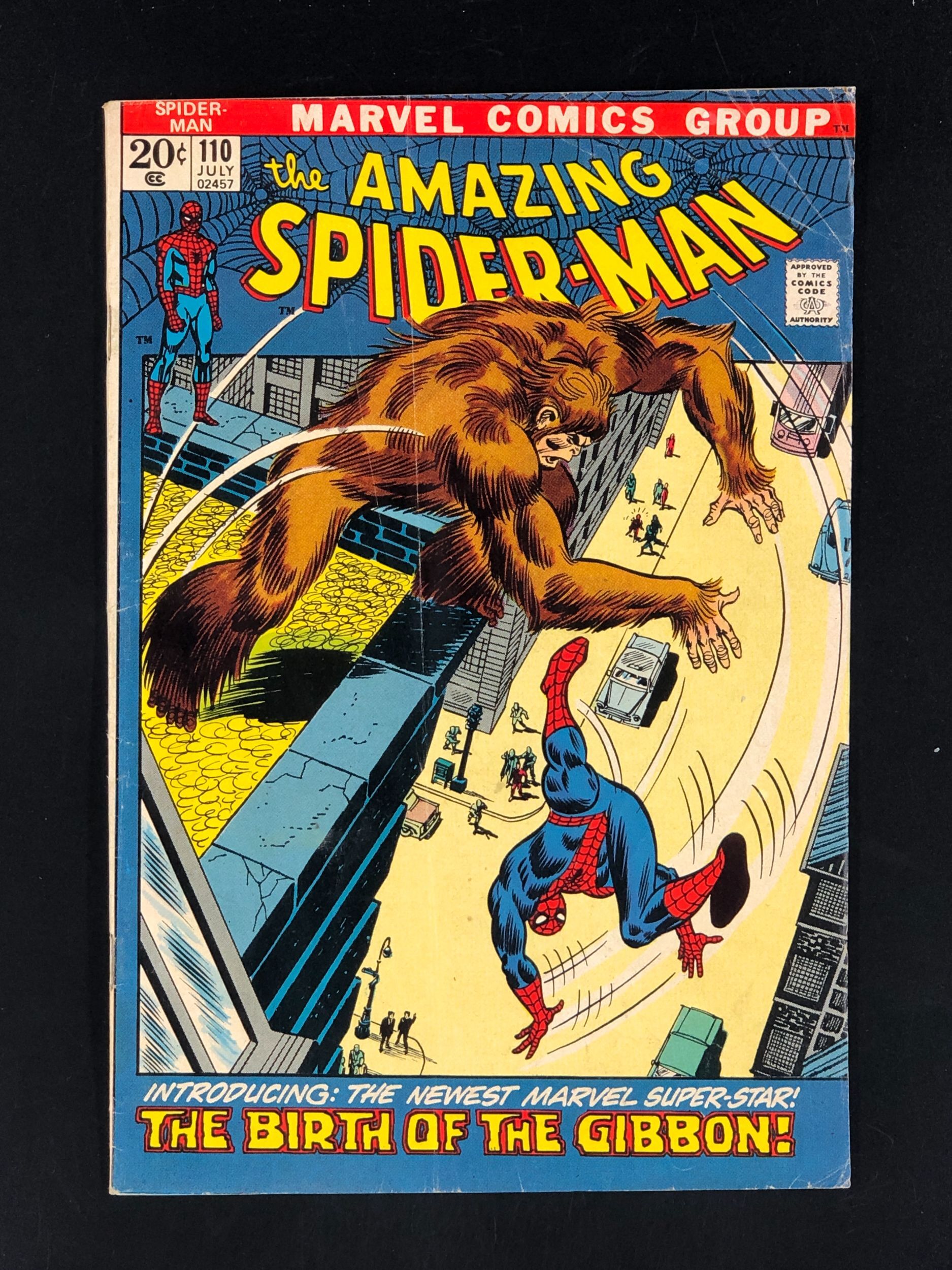 The Amazing Spider-Man #110 (1972) GD/VG 1st appearance of Gibbon ...