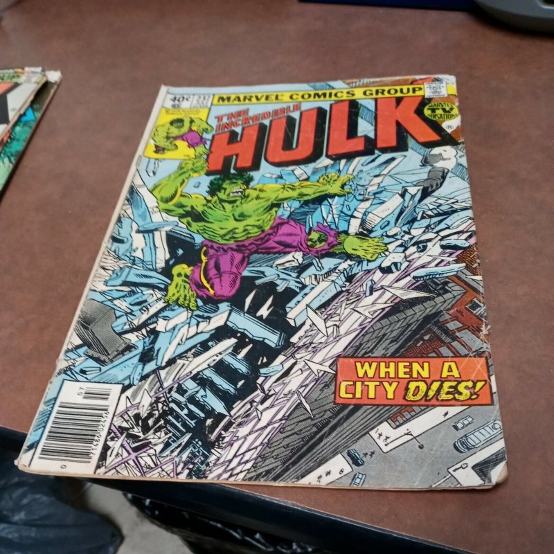 Incredible Hulk 8 Issue Bronze Age Comics Lot Run Set Marvel Collection ...