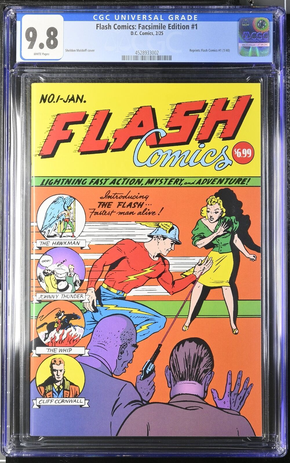 Flash Comics: Facsimile Edition 1 CGC 9.8 Reprints Flash Comics 1 (1/40 ...
