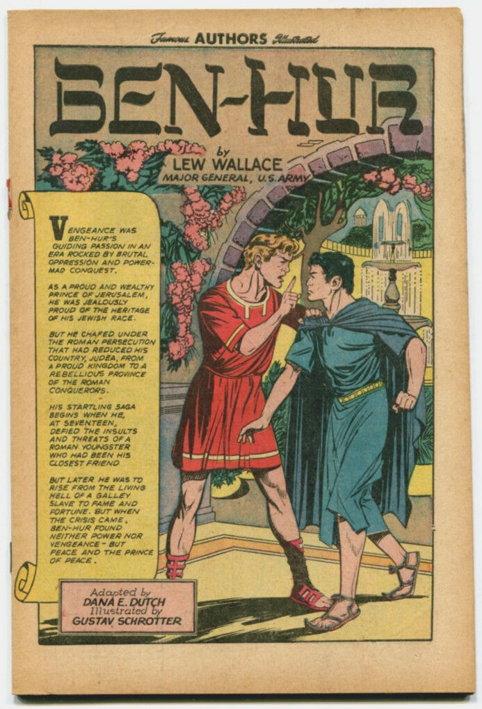 Ben-Hur Famous Authors Illustrated 11 Coverless 0.5 1951 Lew Wallace ...