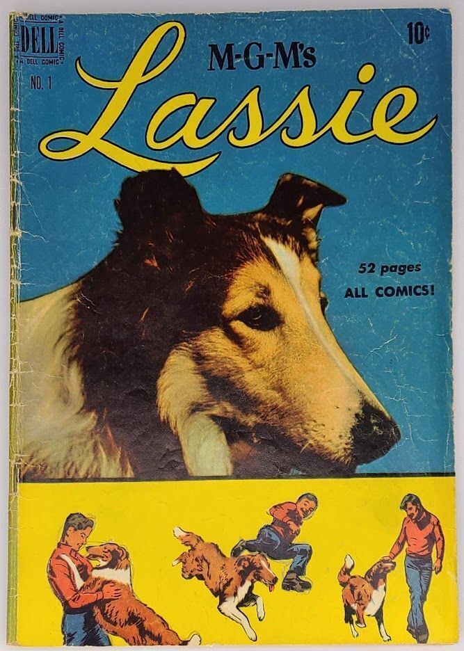 Lassie #1 Dell 1950 2.0 GD Golden Age First Issue Photo Cover Comic Book | Comic Books - Golden ...