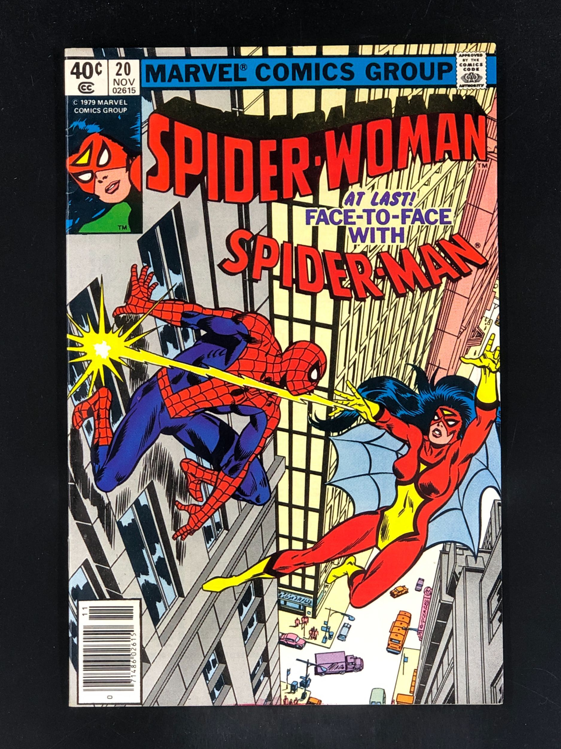 Spider-Woman #20 (1979) First Meeting of Spider-Man and Spider-Woman ...