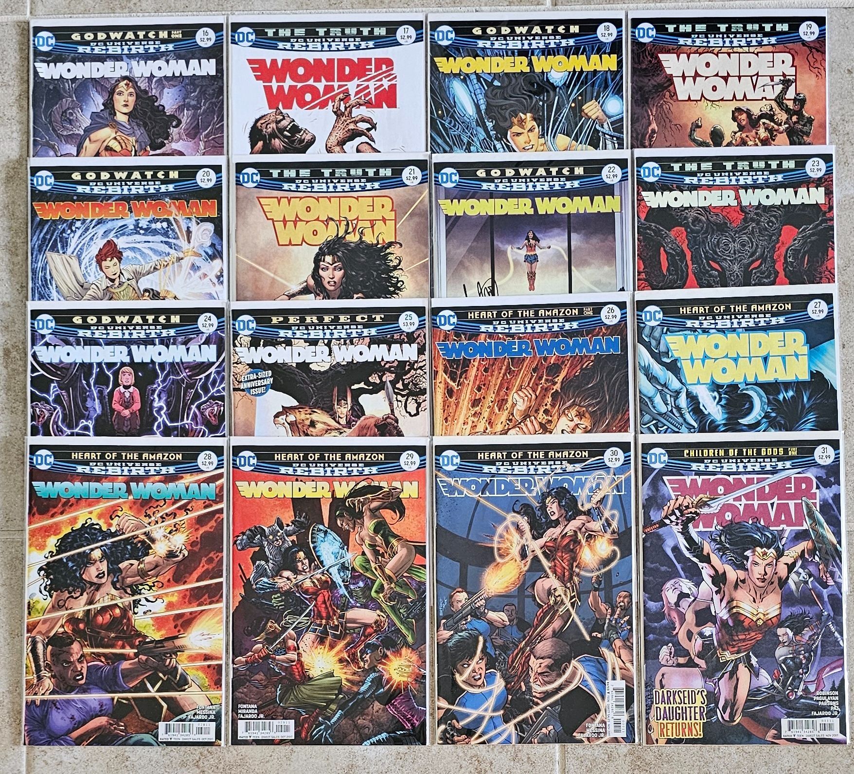 Wonder Woman Rebirth Lot (2016-2020) 3 issues signed | Comic Books ...