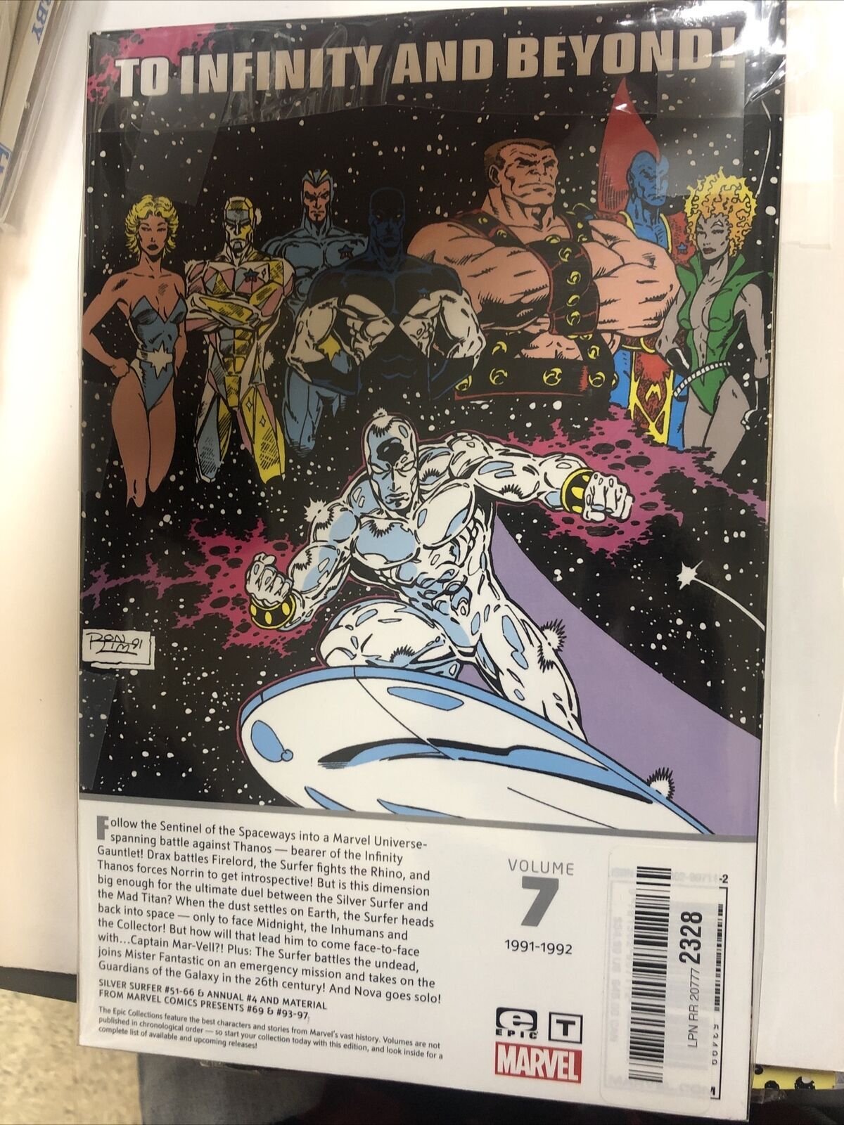 The Silver Surfer The infinity Gauntlet (2017) Marvel TPB SC Ron Lim ...