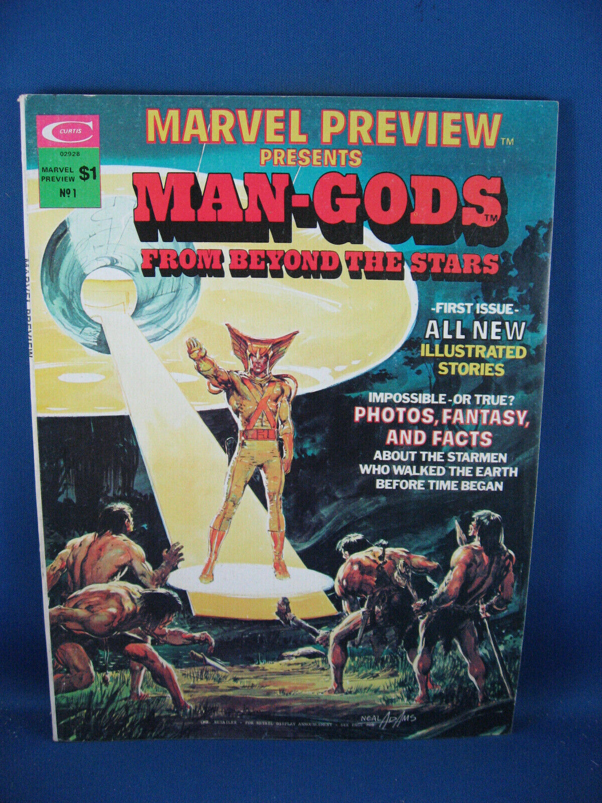 Marvel Preview 1 F VF MAN Gods Neal Adams 1975 | Comic Books - Modern ...