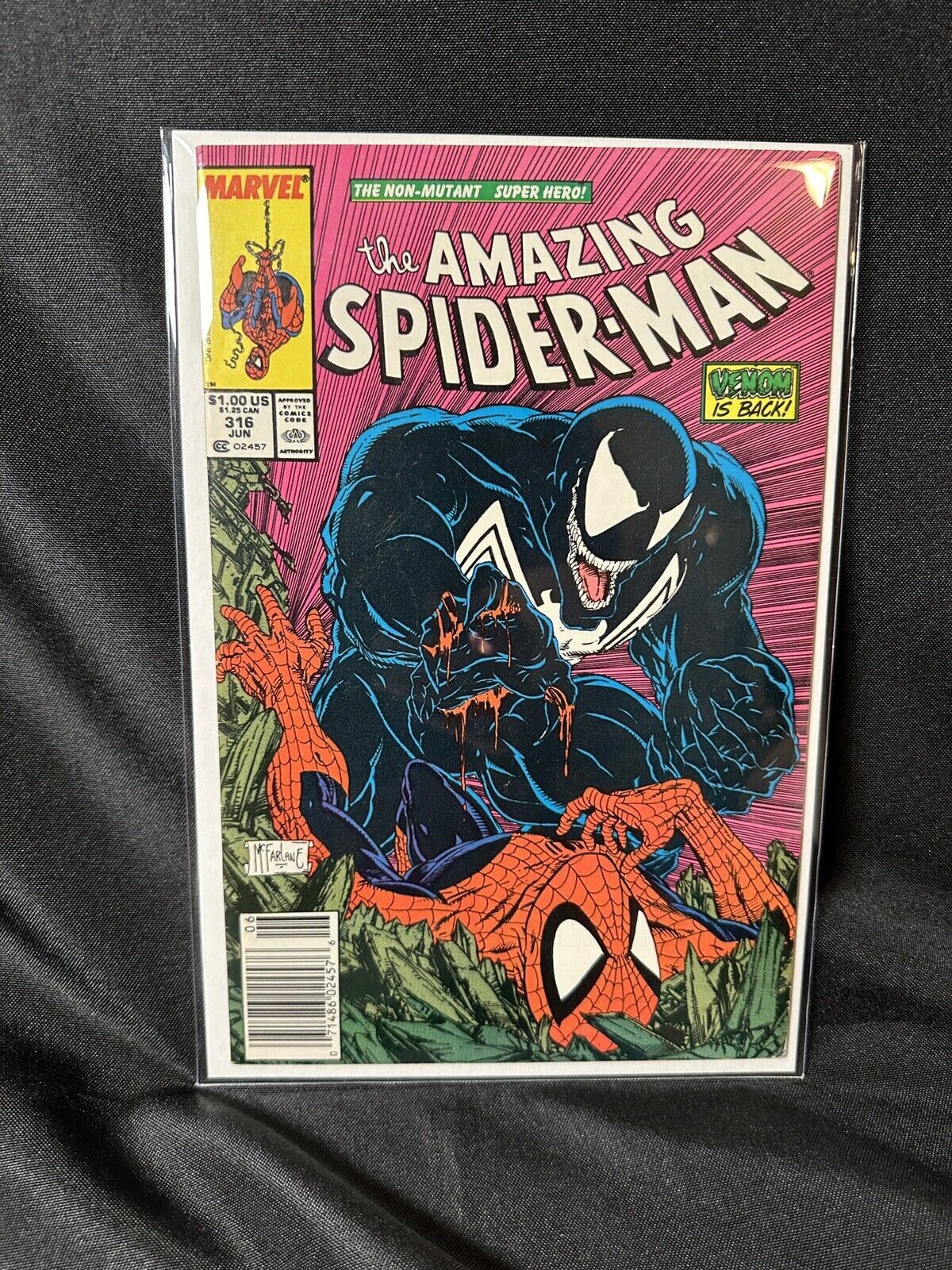 The Amazing Spider-Man #316 Newsstand Mark Jewelers Insert 1989 MJ ...