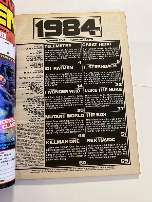 February 1979 Warren 1984 Fantasy Illustrated Magazine # 5 Richard ...