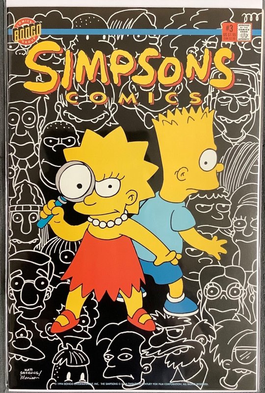 Simpsons Comics #3 (1994, Bongo) NM+ | Comic Books - Modern Age, Bongo ...