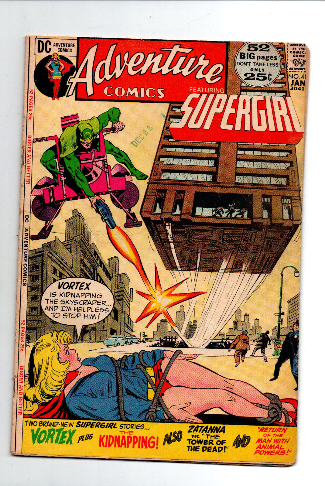 Adventure Comics #414 - Supergirl - Zatanna - 1972 - FN | Comic Books ...