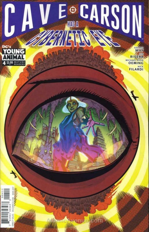 Cave Carson tiene un ojo cibernético #4 casi nuevo/muy Fino; corriente ...