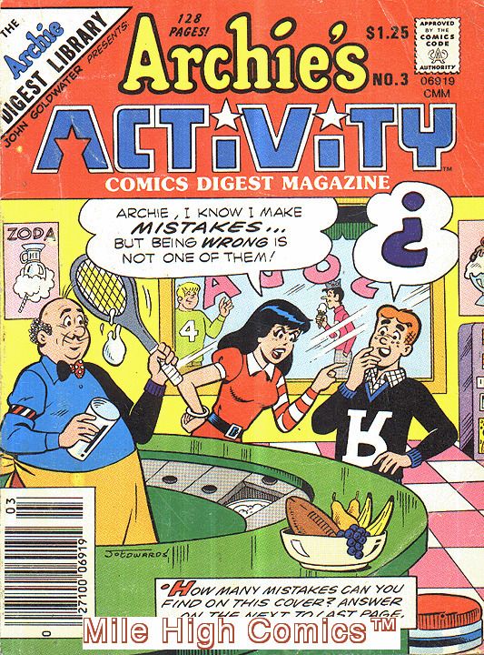 ARCHIE'S ACTIVITY COMICS DIGEST (1985 Series) #3 Fine Comics Book ...
