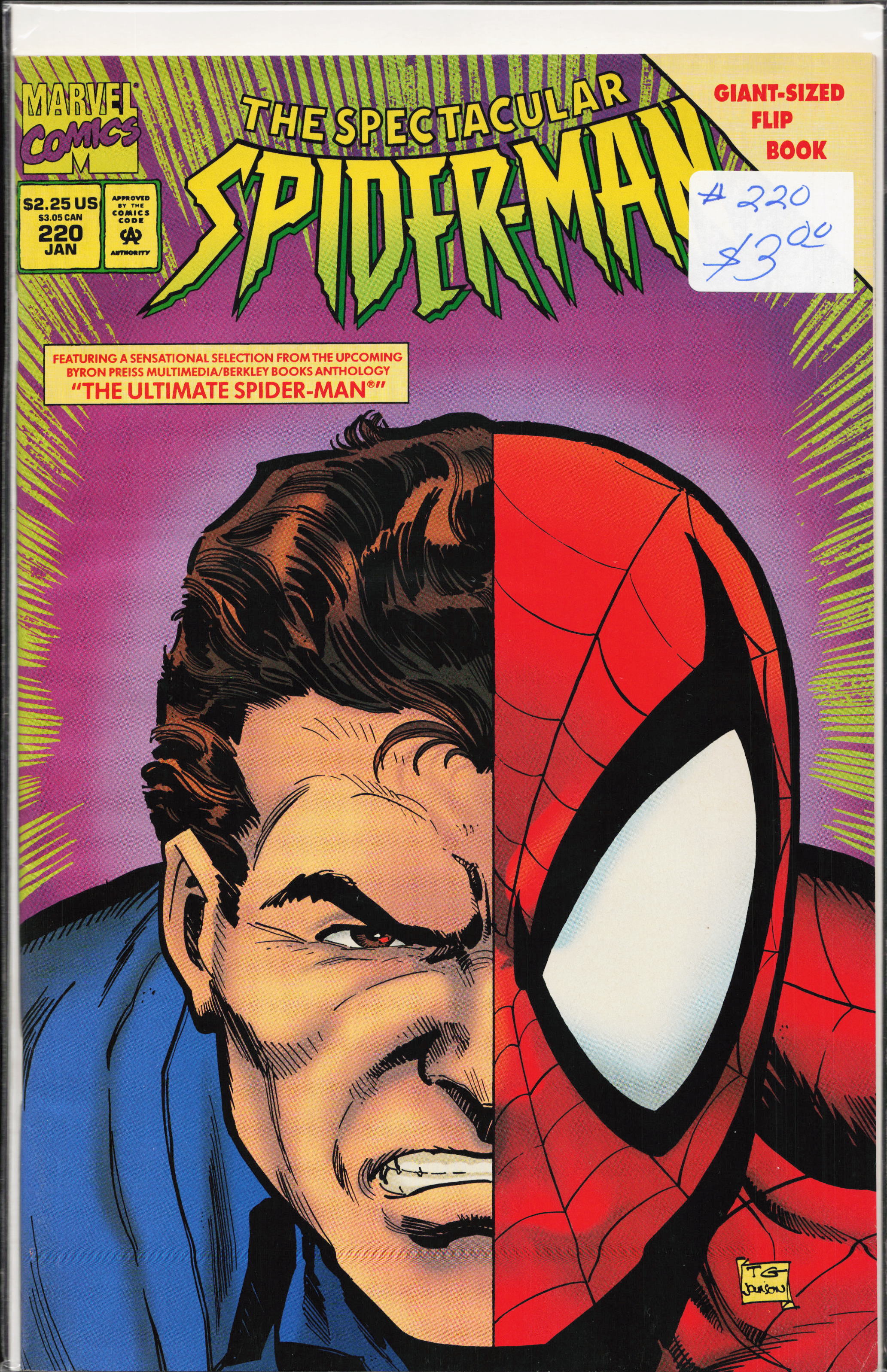 The Spectacular Spider-Man #220 Direct Edition (1995) Spider-Man ...
