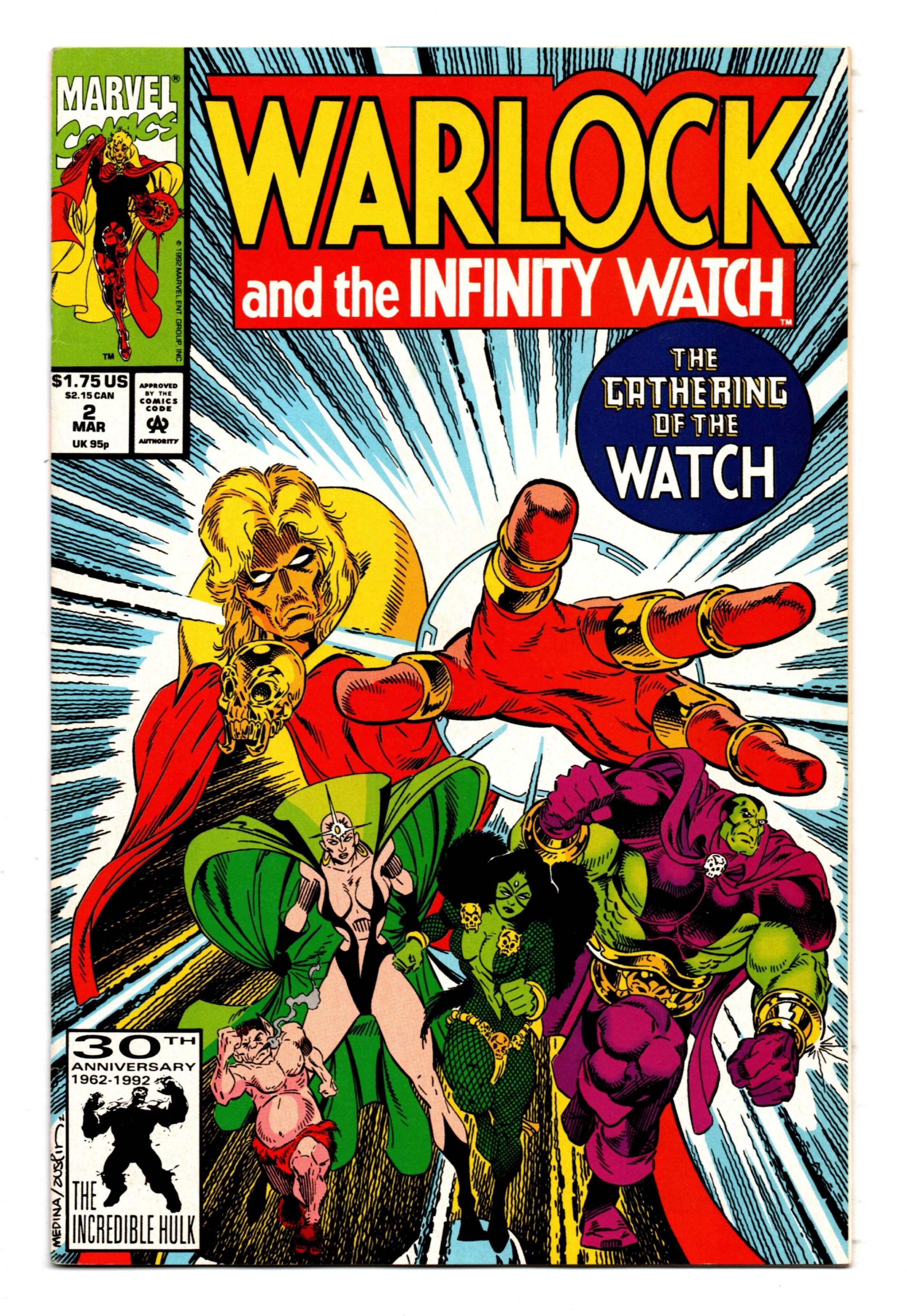 Warlock & the Infinity Watch #02 (1992) Angel Medina | Direct Edition ...