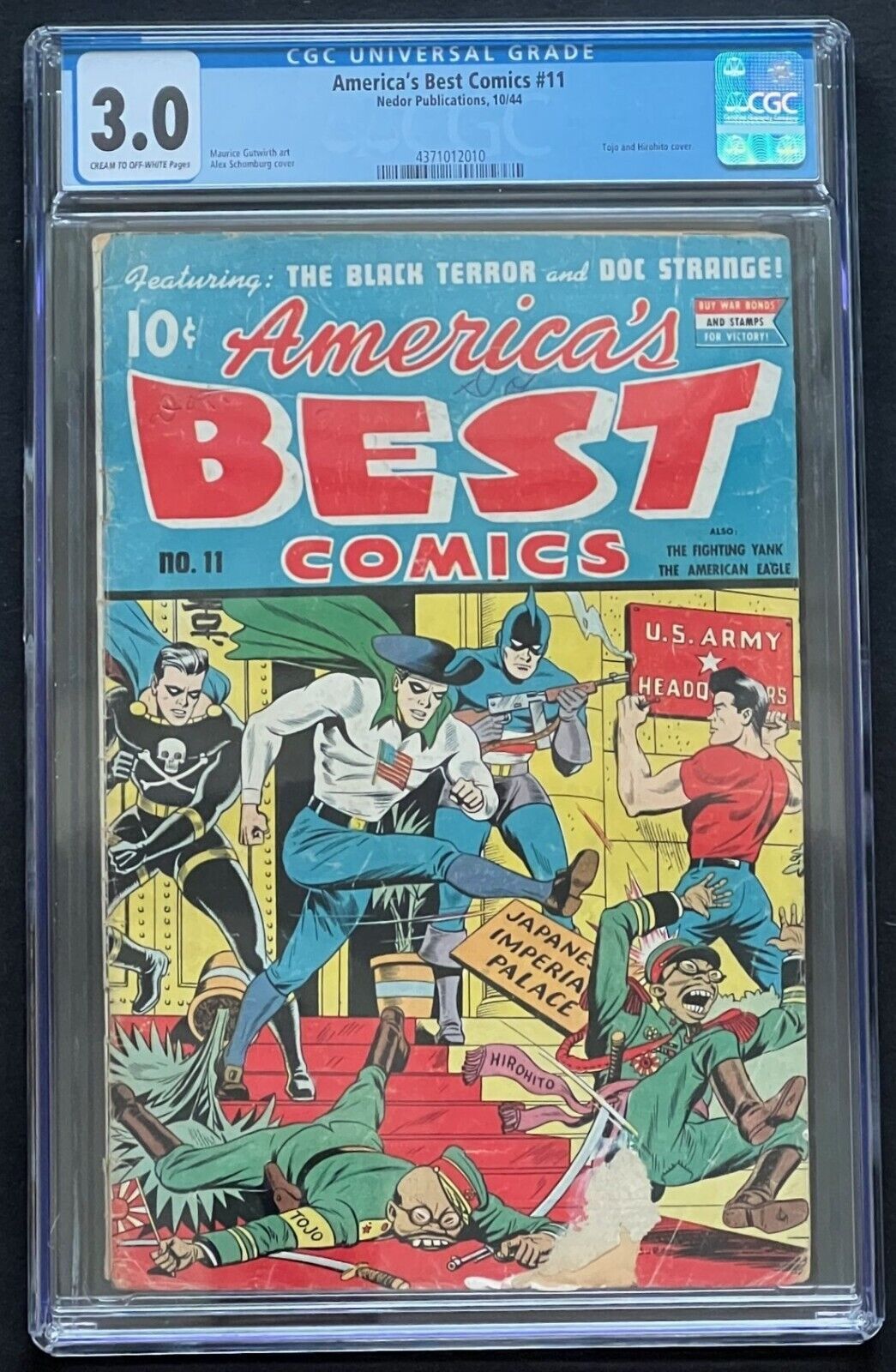 America's Best Comics #11 Nedor Publications 1944 CGC 3.0 Schomburg ...