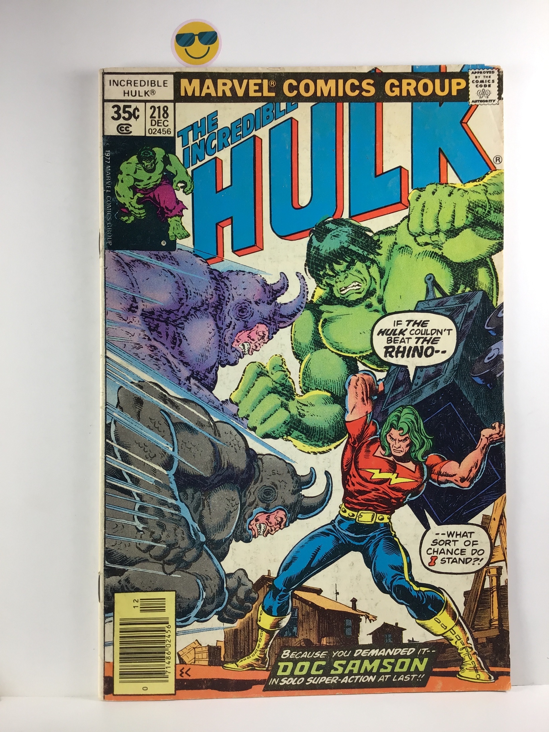 The Incredible Hulk #218 (1977) Rhino & Doc Sampson | Comic Books ...