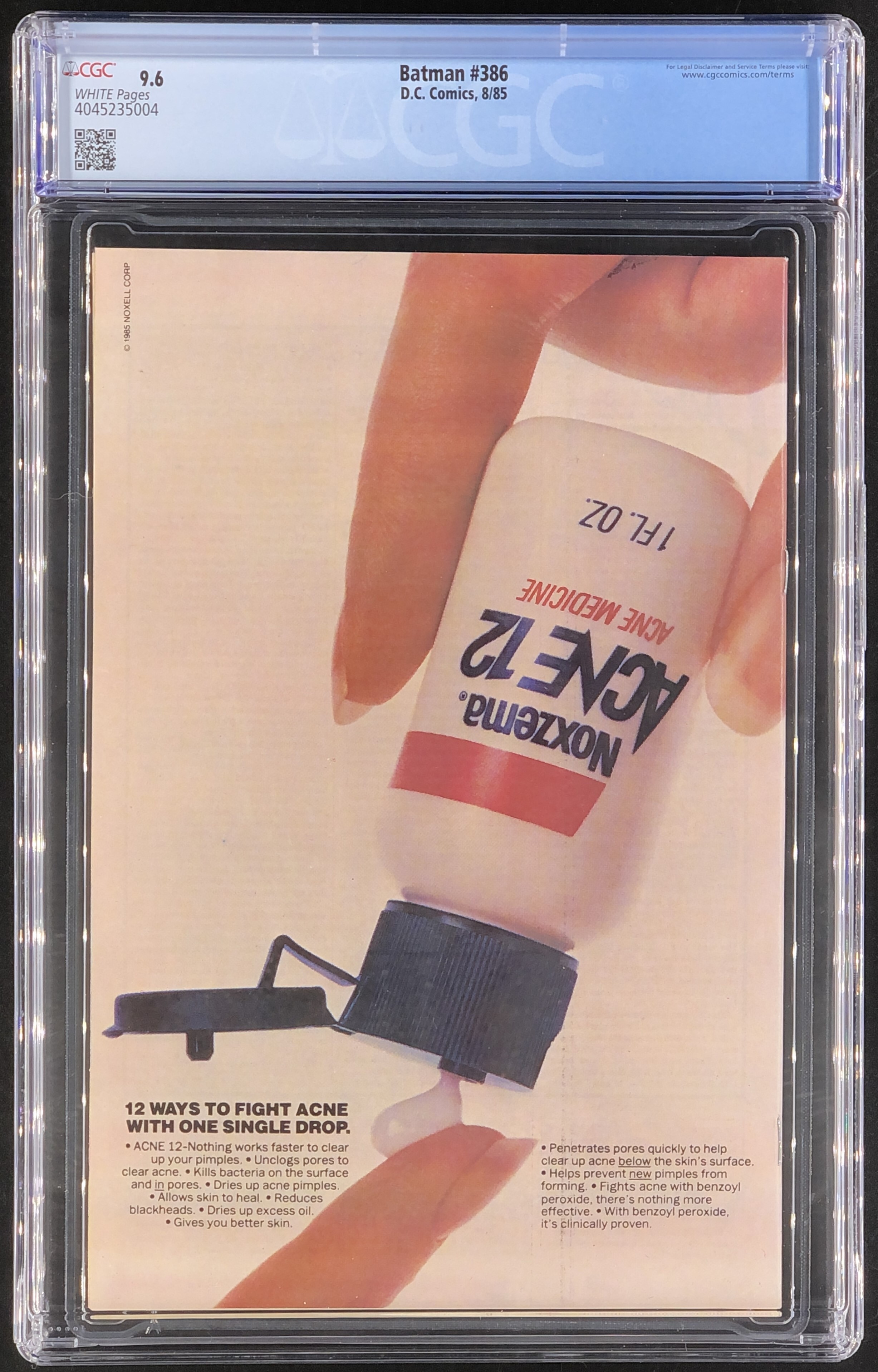 Batman #386 (1985) CGC 9.6 1st Appearance of Black Mask | Comic Books ...