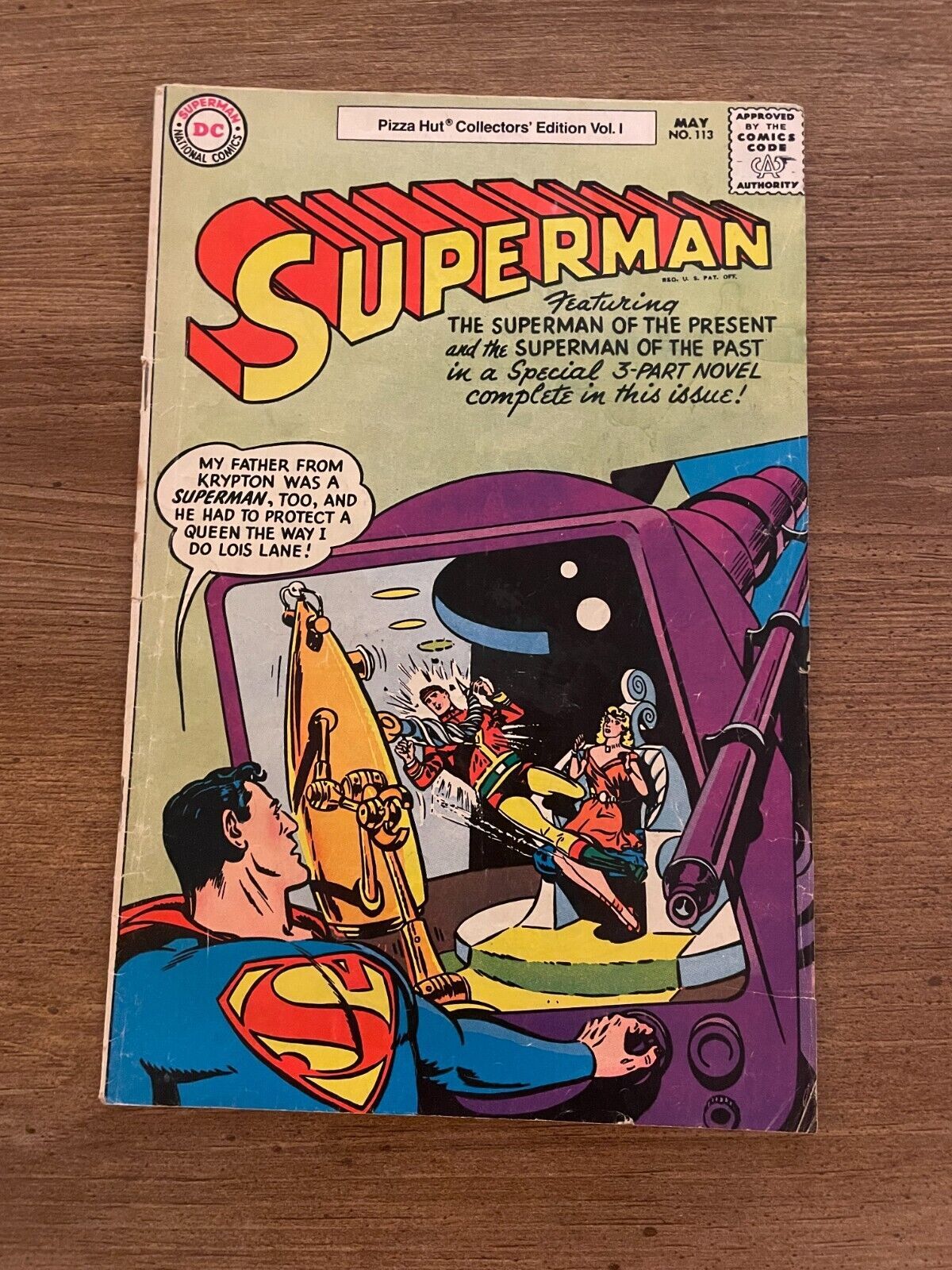 Superman # 113 FN Pizza Hut Collectors Edition DC Comic Book Batgirl ...