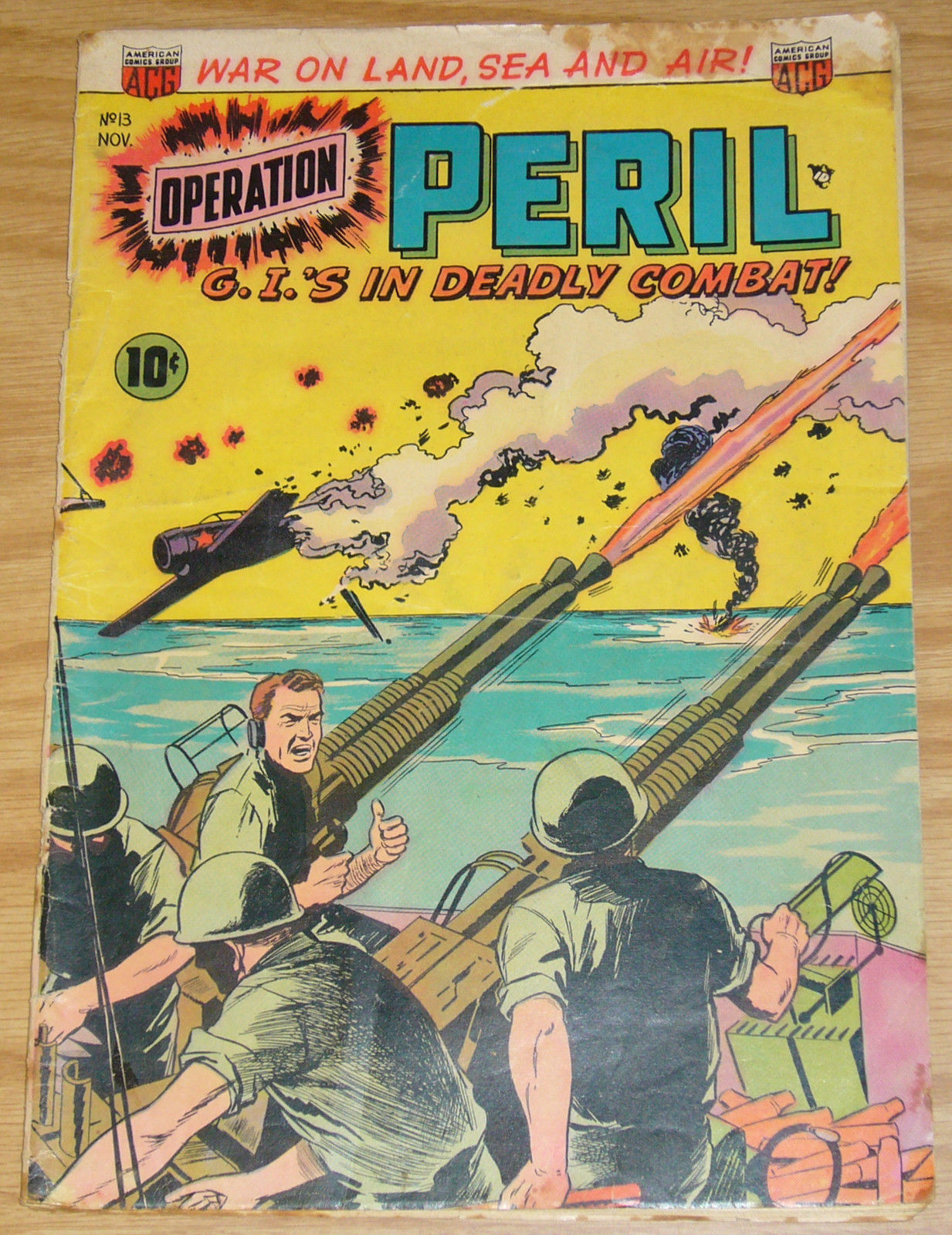 Operation: Peril #13 VG- november 1952 war on land, sea and air - ACG G.I.'s | Comic Books ...