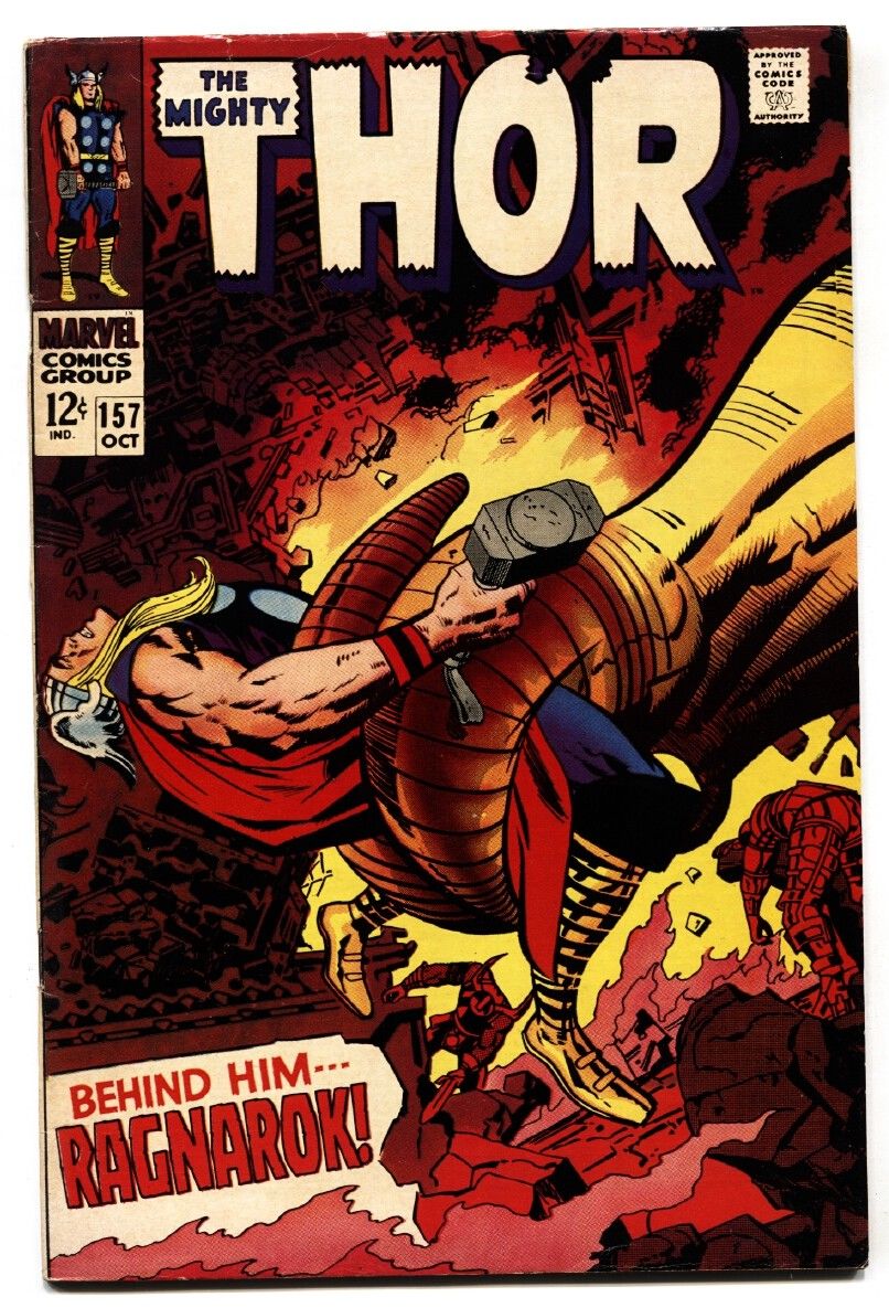 Thor #157 Ragnarok -1968-Jack Kirby-Marvel-Silver AGE | Comic Books ...