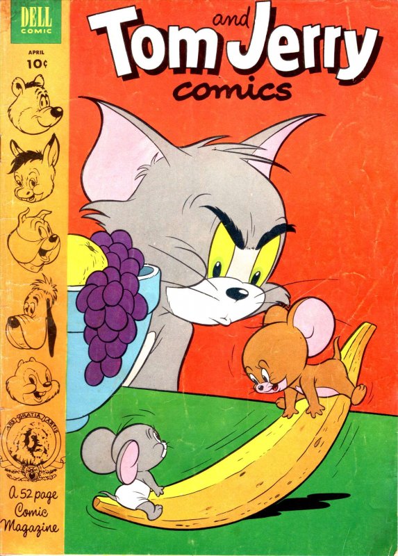 Tom And Jerry Comics #105 GD ; Dell | low grade comic April 1953 Banana ...