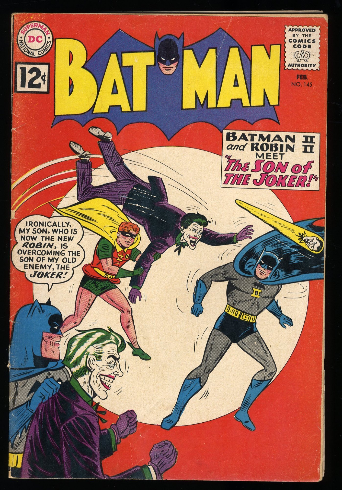 Batman #145 VG- 3.5 Son of Joker Cover! Early 12 Center! | Comic Books ...