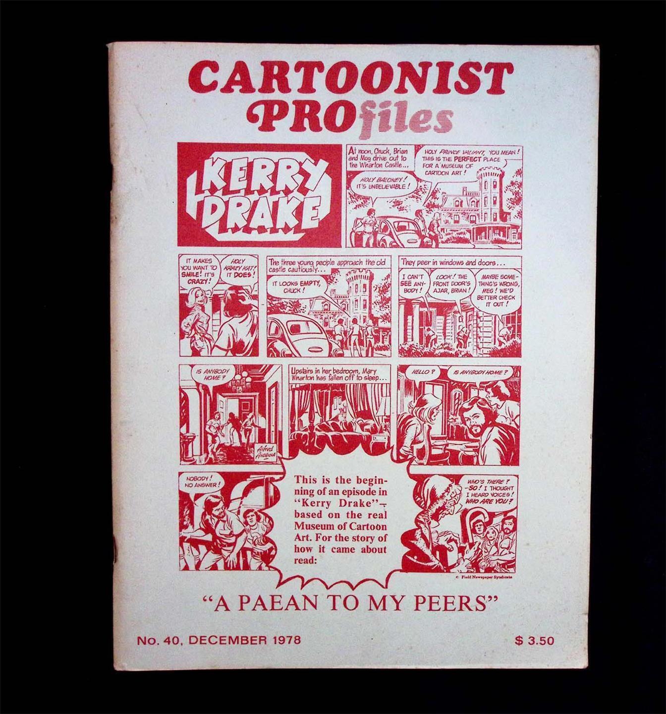 CARTOONIST Profiles #40 Dec 1978 Mort Walker Garfield John Romita Kerry Drake | Comic Books ...