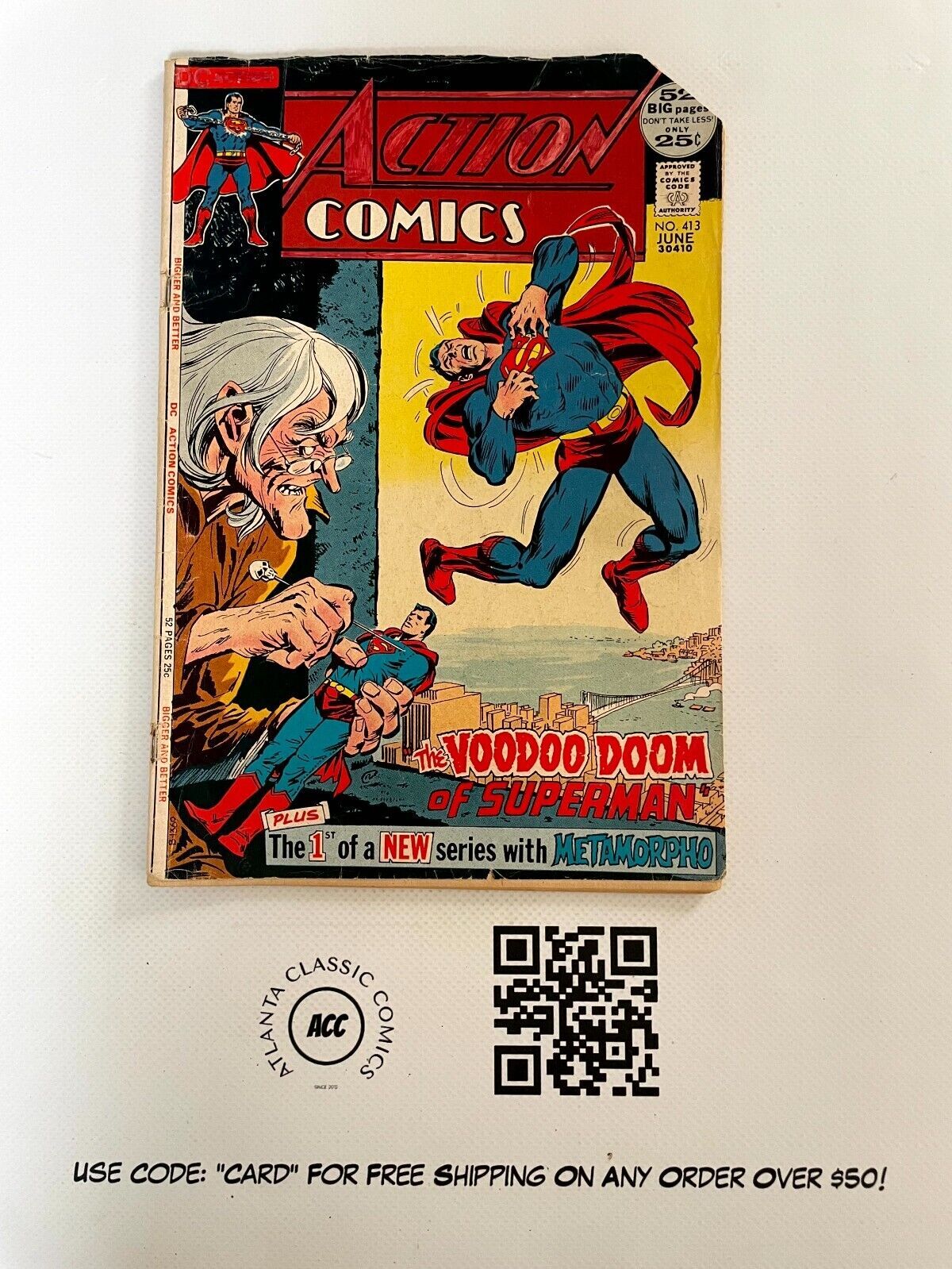 Action Comics # 413 PR DC Comic Book Superman Supergirl Batman Flash 2 ...
