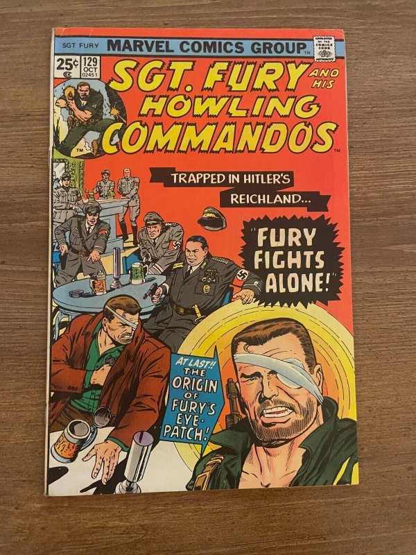 Sgt. Fury & His Howling Commandos # 129 VF- Marvel Comic Book Nick Army ...