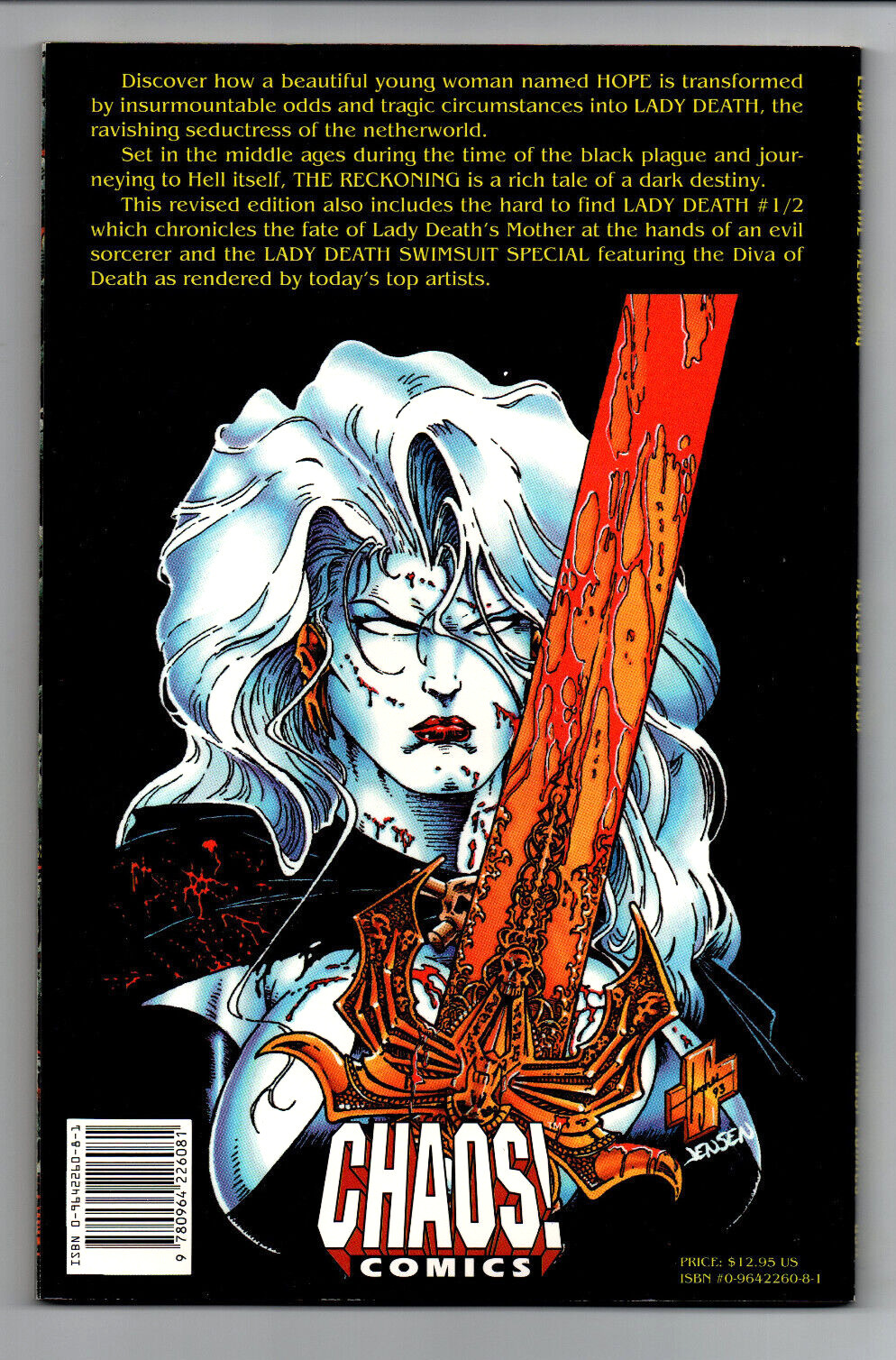 Lady Death The Reckoning Revised TPB - Steven Hughes - Chaos - NM ...