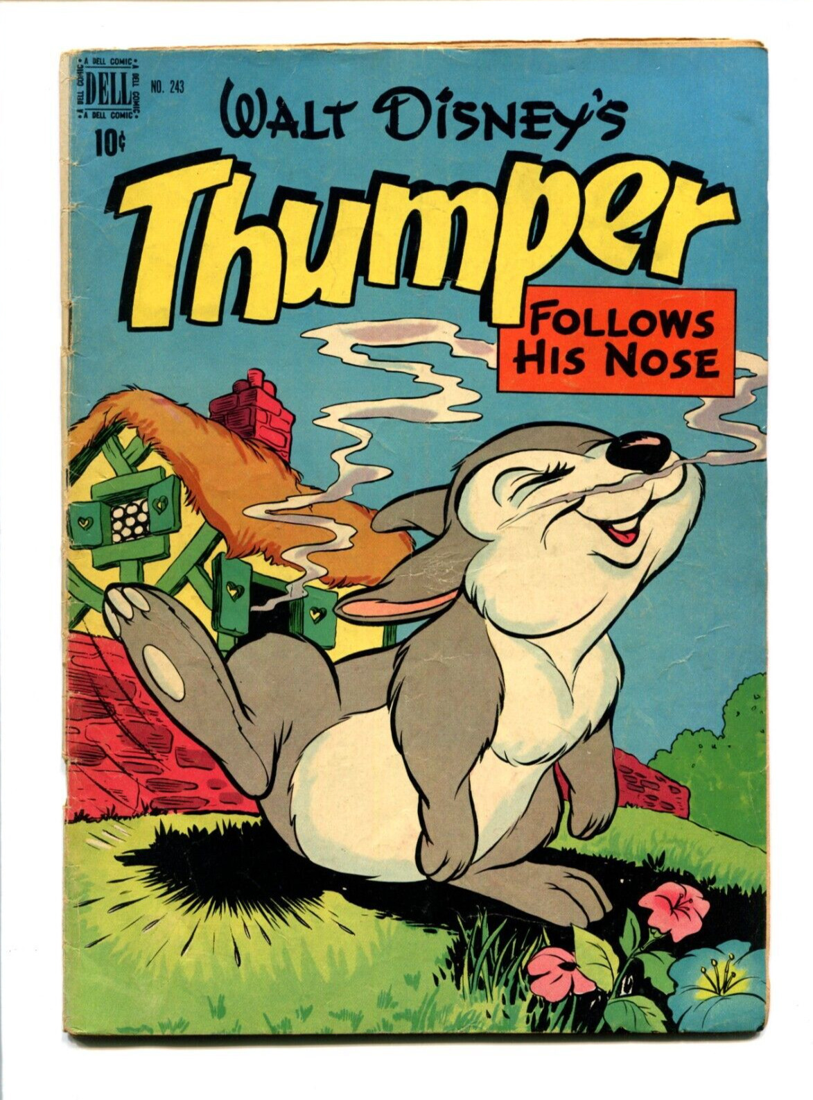 Four Color #243 - Walt Disney's Thumper Follows His Nose (3.5/4.0) 1949 ...