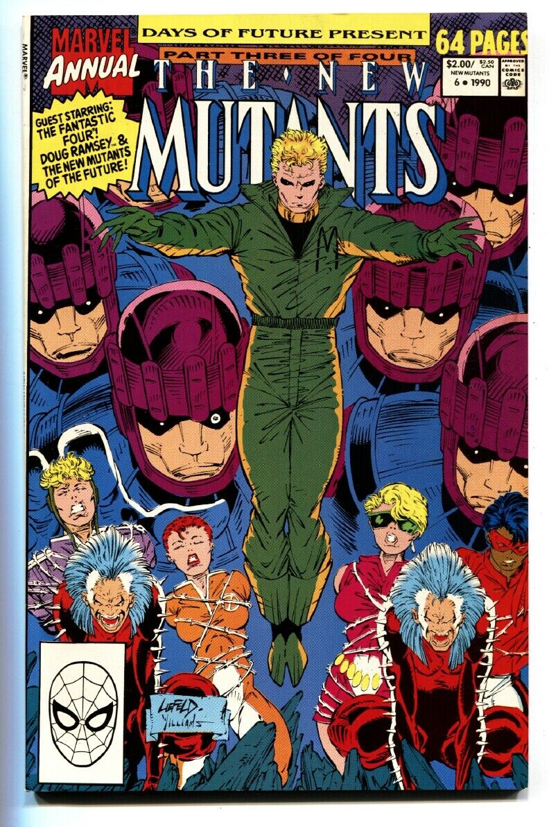 New Mutants Annual #6 First X-Force comic book 1990 Key Issue | Comic ...