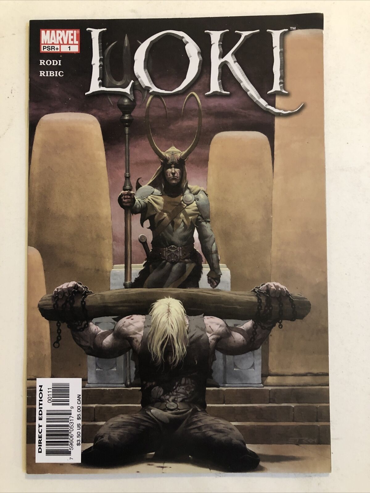 Loki #1 2004 Esad Ribic Fully Painted Marvel Comics + 4 Damaged Corner ...