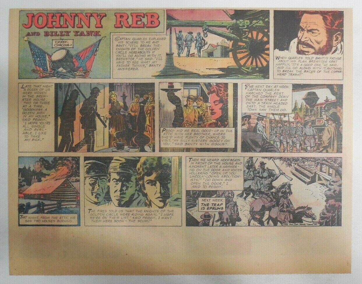 Johnny Reb Sunday by Frank Giacoia & Jack Kirby from 3/16/1958 Half ...