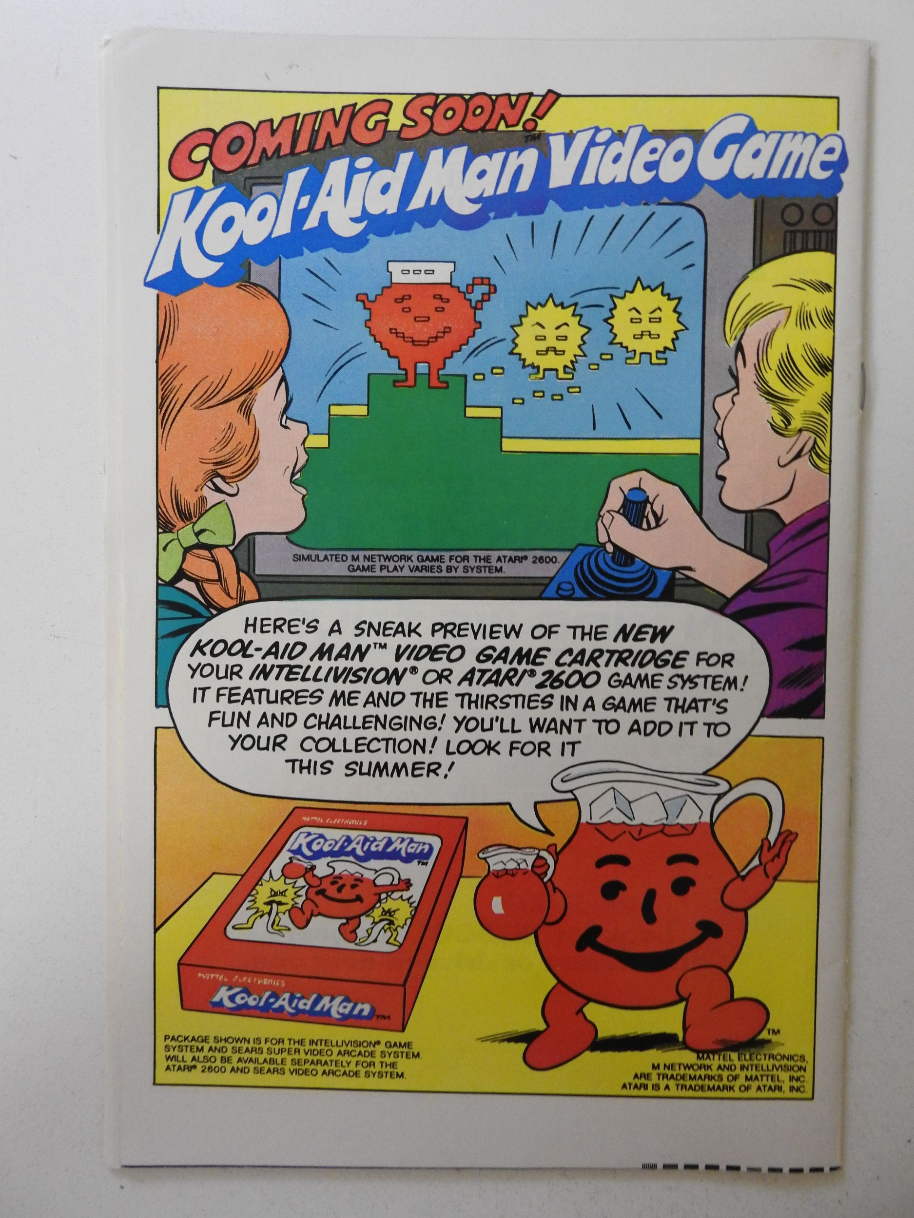 The Adventures of Kool-Aid Man #1 (1983) FN+ Condition! insert detached ...
