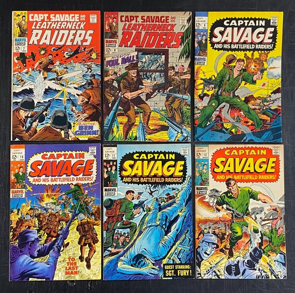Captain Savage (1968) #'s 1 2 3 4 5 6 7 8 9 10 11 12 13 14 15 16 17 18 ...