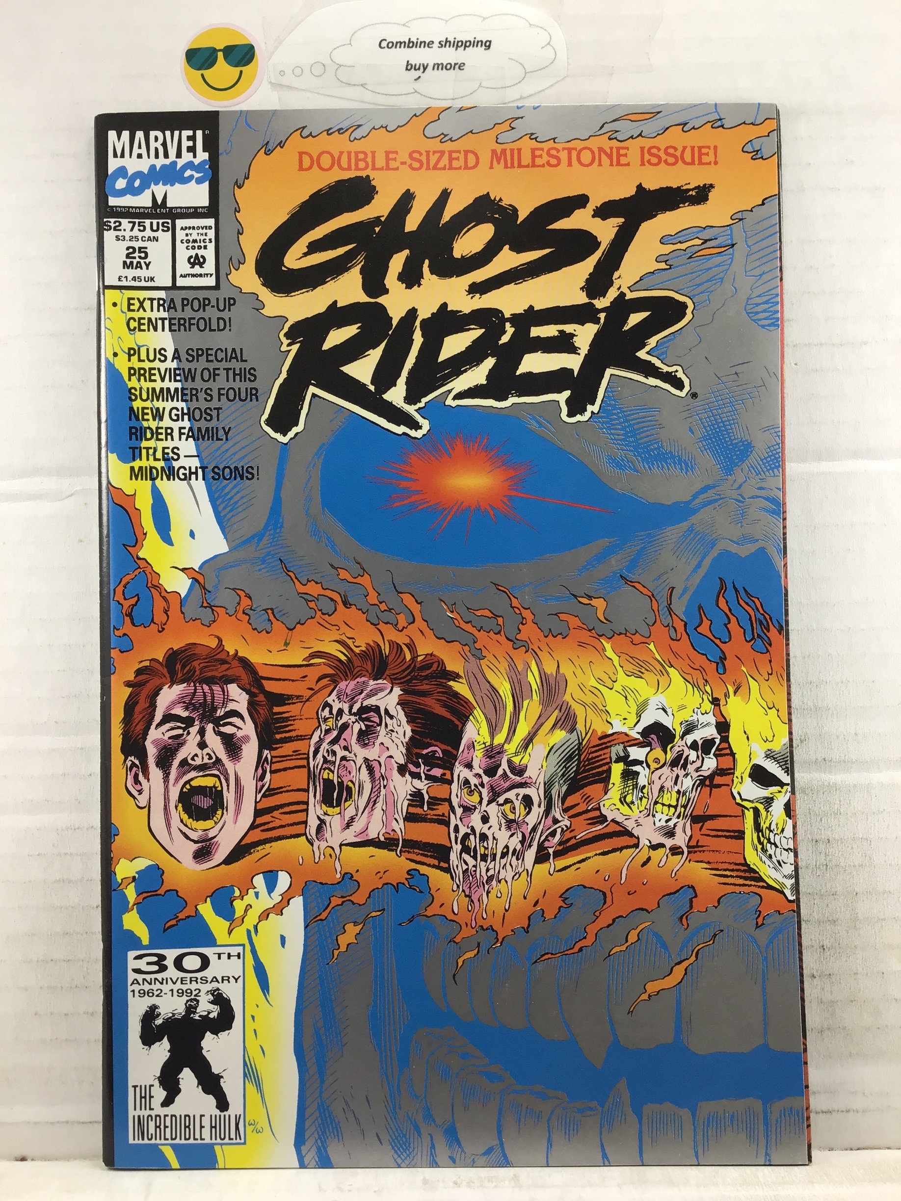 Ghost Rider #25 (1992) nm with pull out center fold | Comic Books ...