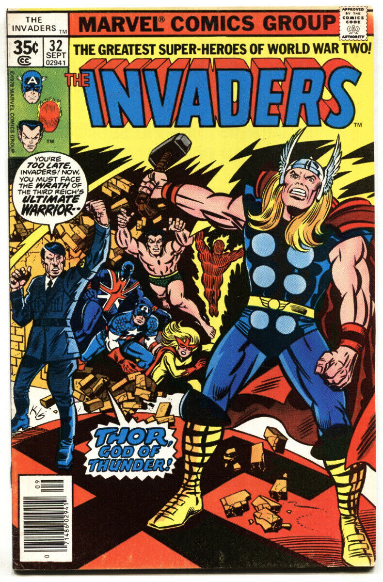 The Invaders #32 1978- comic book-Hitler issue-Marvel | Comic Books ...