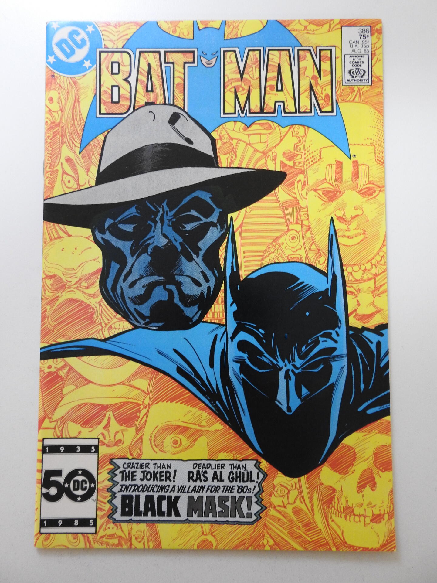 Batman #386 Direct Edition (1985) 1st App The Black Mask! Beautiful NM ...