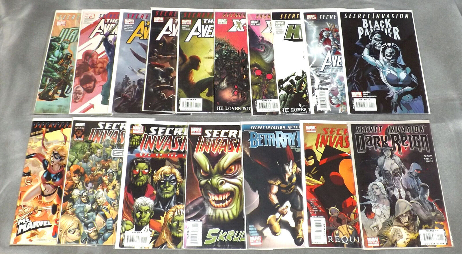 SECRET INVASION #1-8 Complete Set Lot + Tie-Ins One Shots X-Overs 44 ...