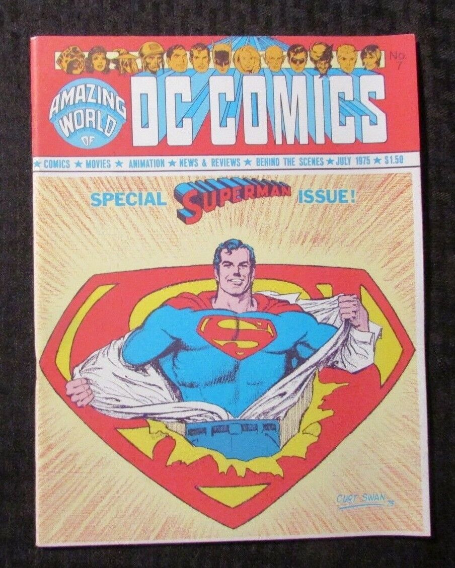 1975 AMAZING WORLD OF DC COMICS #7 VF- 7.5 Superman Special Issue ...