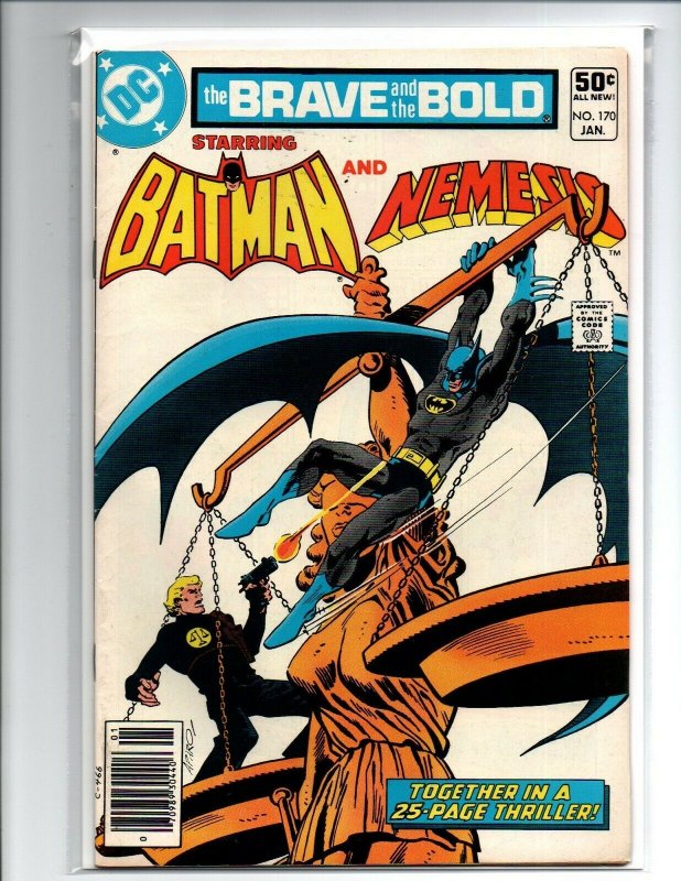The Brave and the Bold #170 newsstand - Batman - Nemesis - 1981 - VF ...