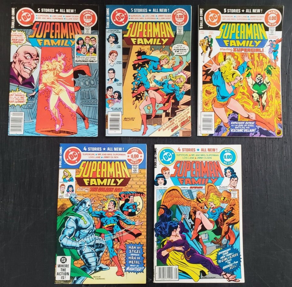 The Superman Family (1974) #'s 164-222 Complete Lot Supergirl Lois Lane ...