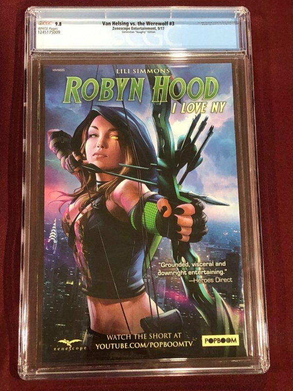VAN Helsing VS the Werewolf 3 CGC 9.8 Tyndall Naughty NY CON 2017 ...